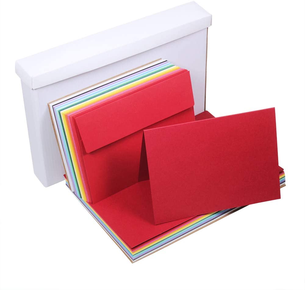 108 Sets 18 Colors A7 Invitations Envelopes 5x7 Envelopes Self Seal ...