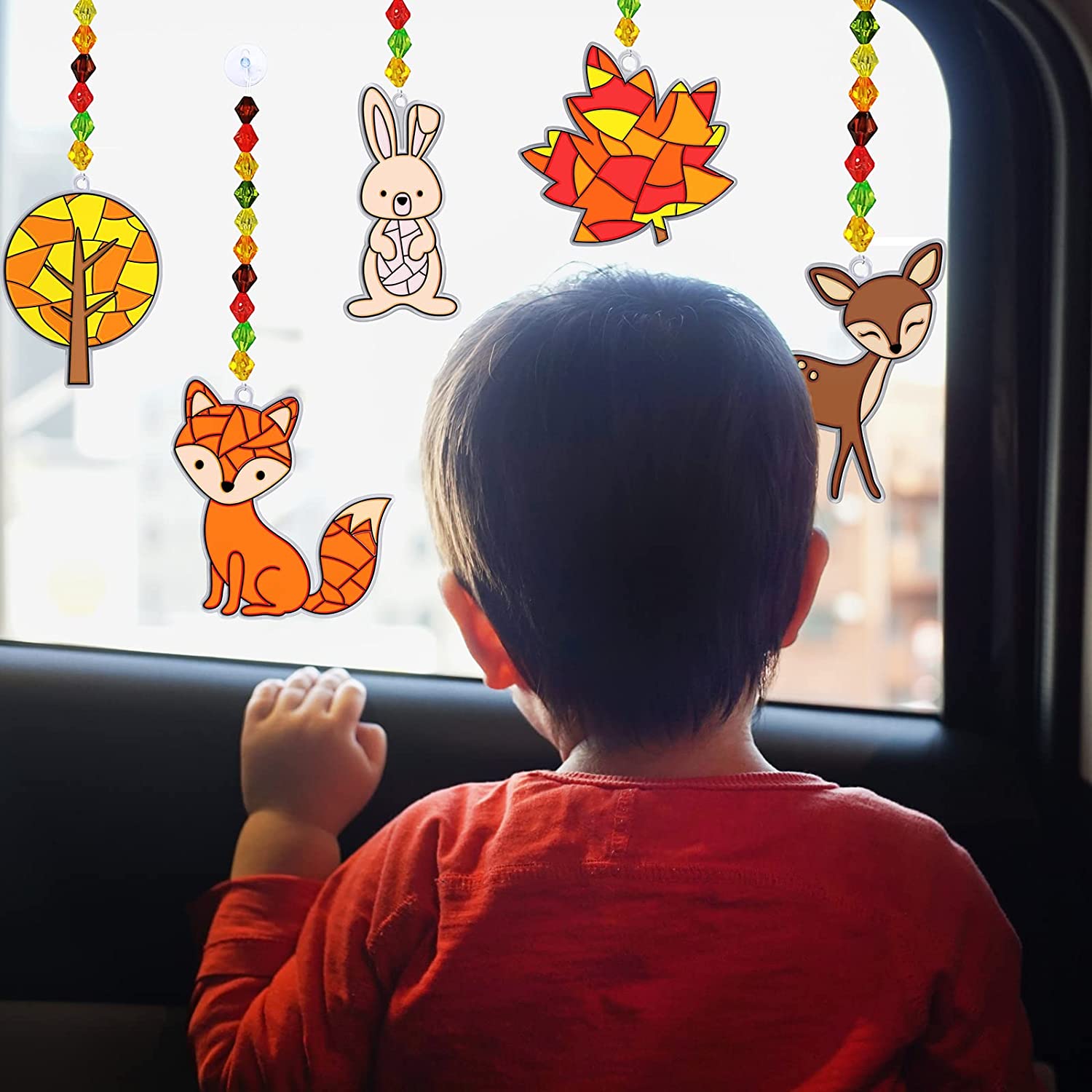 Winlyn 28 Sets Woodland Creatures Suncatchers Ornaments Decorations DIY ...